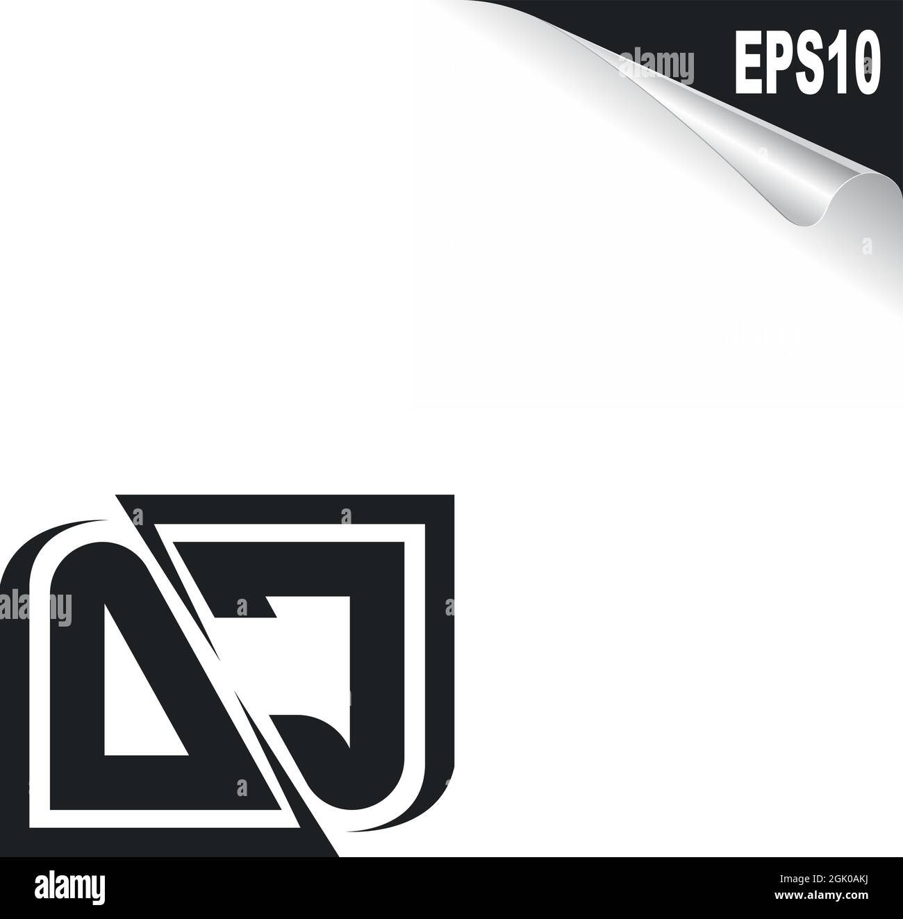 Initial DC logo design with Shape style, Logo business branding Stock ...