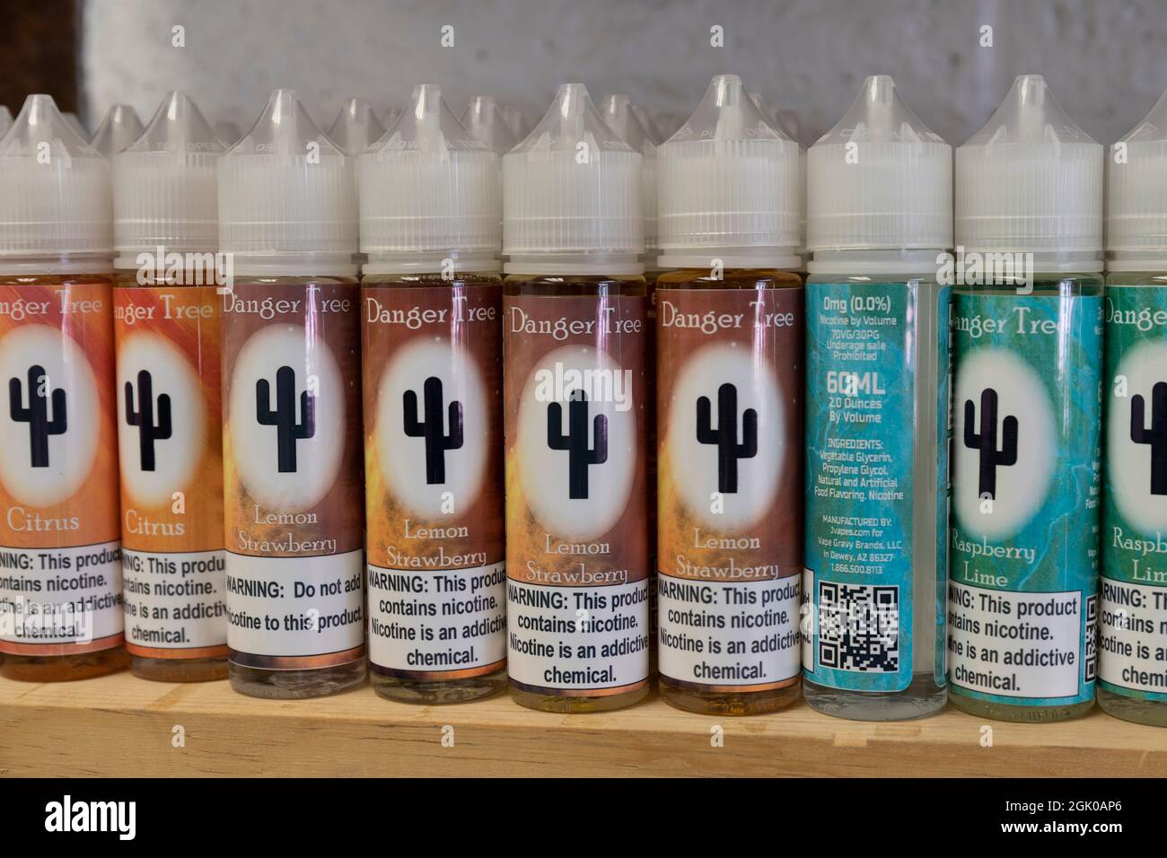 Prescott - Circa September 2021: Danger Tree Vape Juices. The FDA is ...