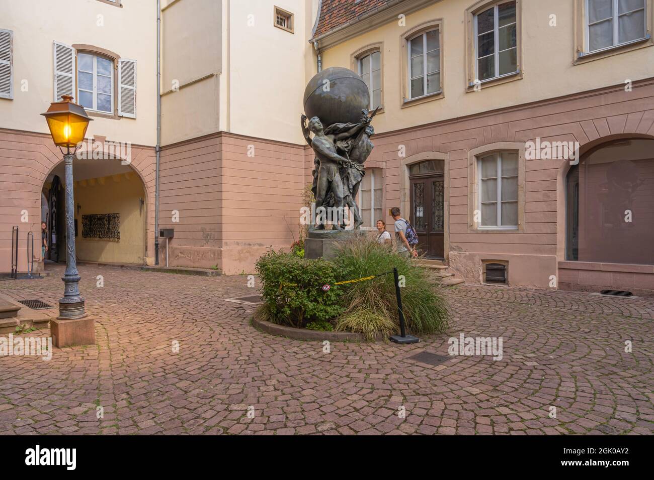 Colmar, France - 09 06 2021: Bartholdi museum. Bronze statue of the ...