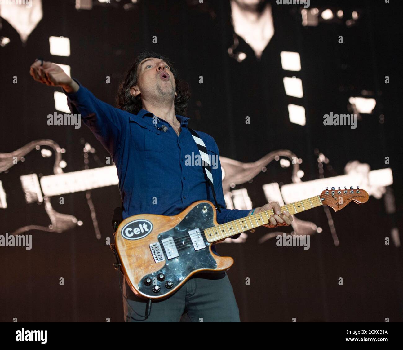 Glasgow, UK. 12th Sep, 2021. PICTURED: Gary Lightbody, frontman, singer ...