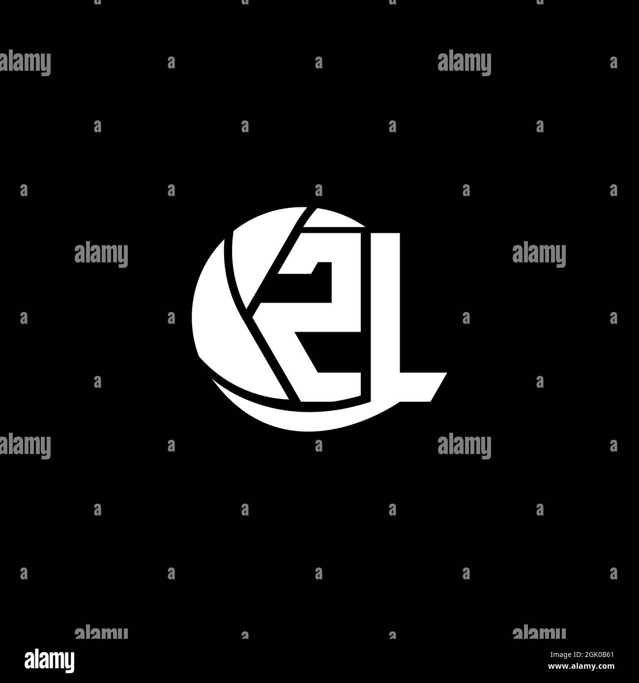 Initial ZL logo design Geometric and Circle style, Logo business ...