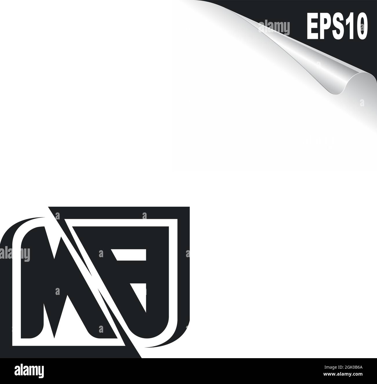 Initial MB logo design with Shape style, Logo business branding Stock ...