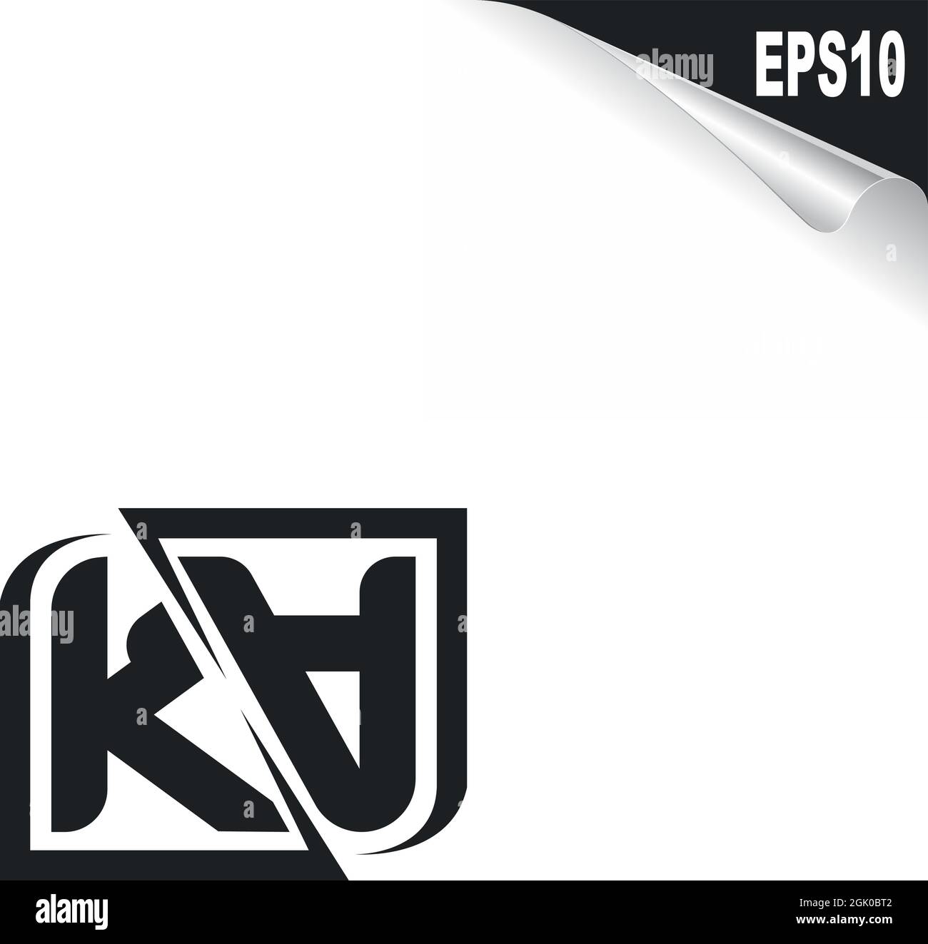 Initial KA logo design with Shape style, Logo business branding Stock ...