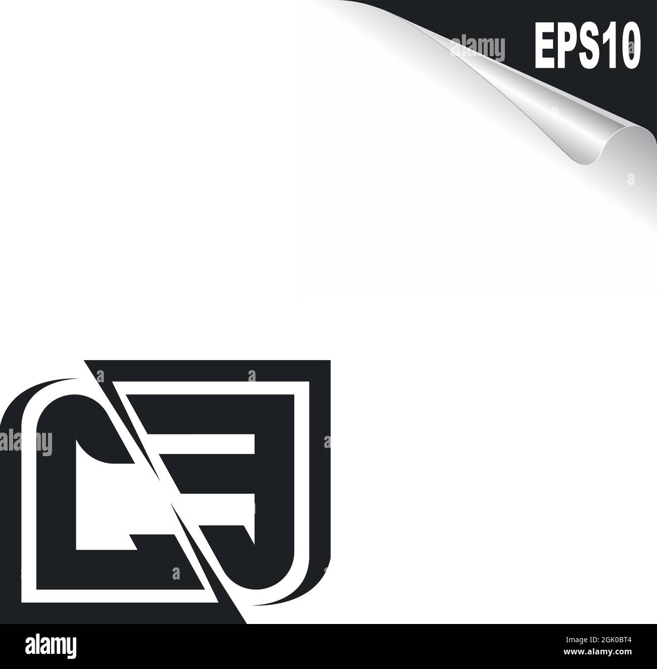 Initial CE logo design with Shape style, Logo business branding Stock ...