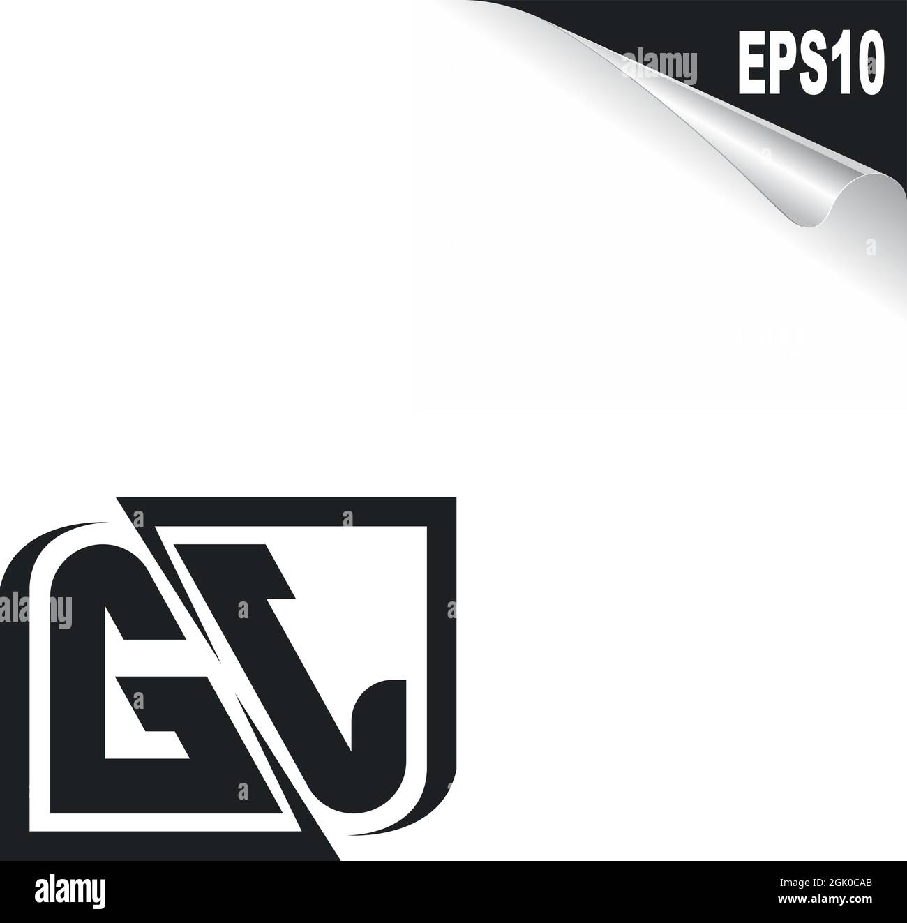 Initial GJ logo design with Shape style, Logo business branding Stock ...