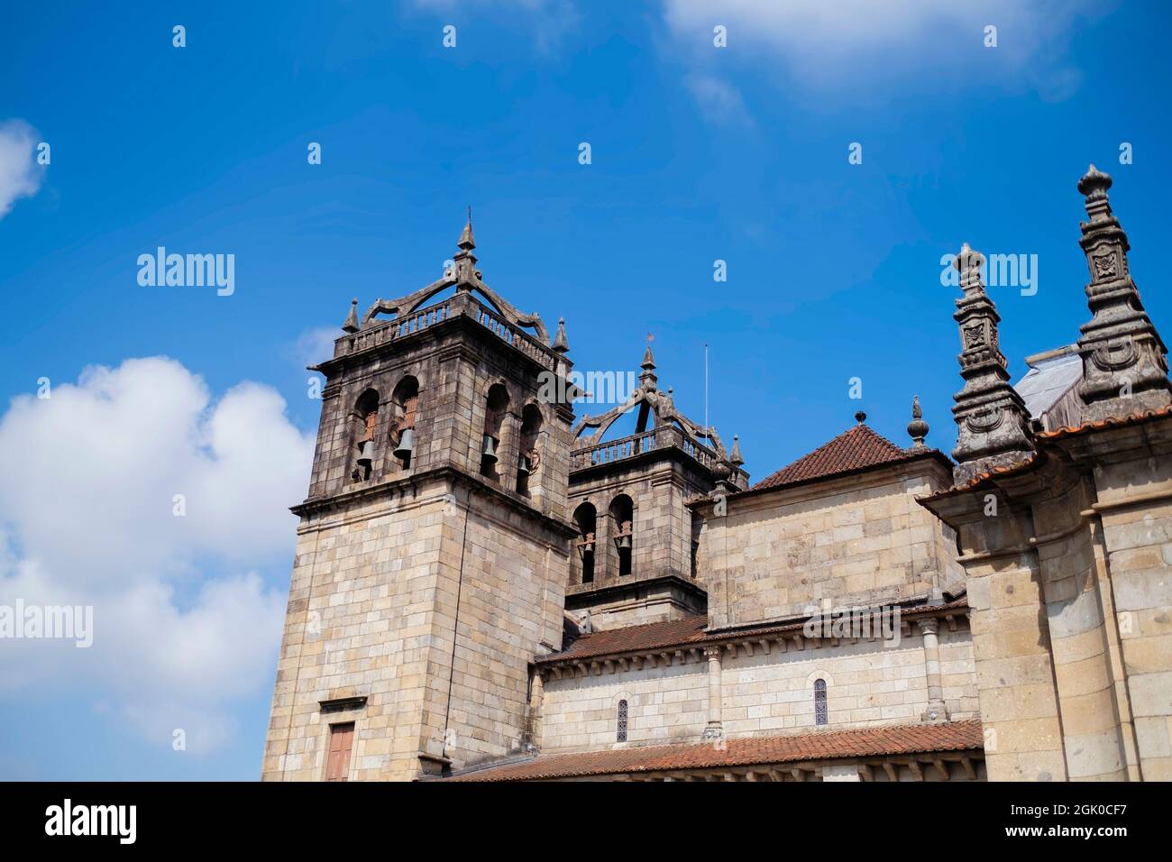 View of the Cathedral of Braga (Se de Braga) is a Roman Catholic church ...