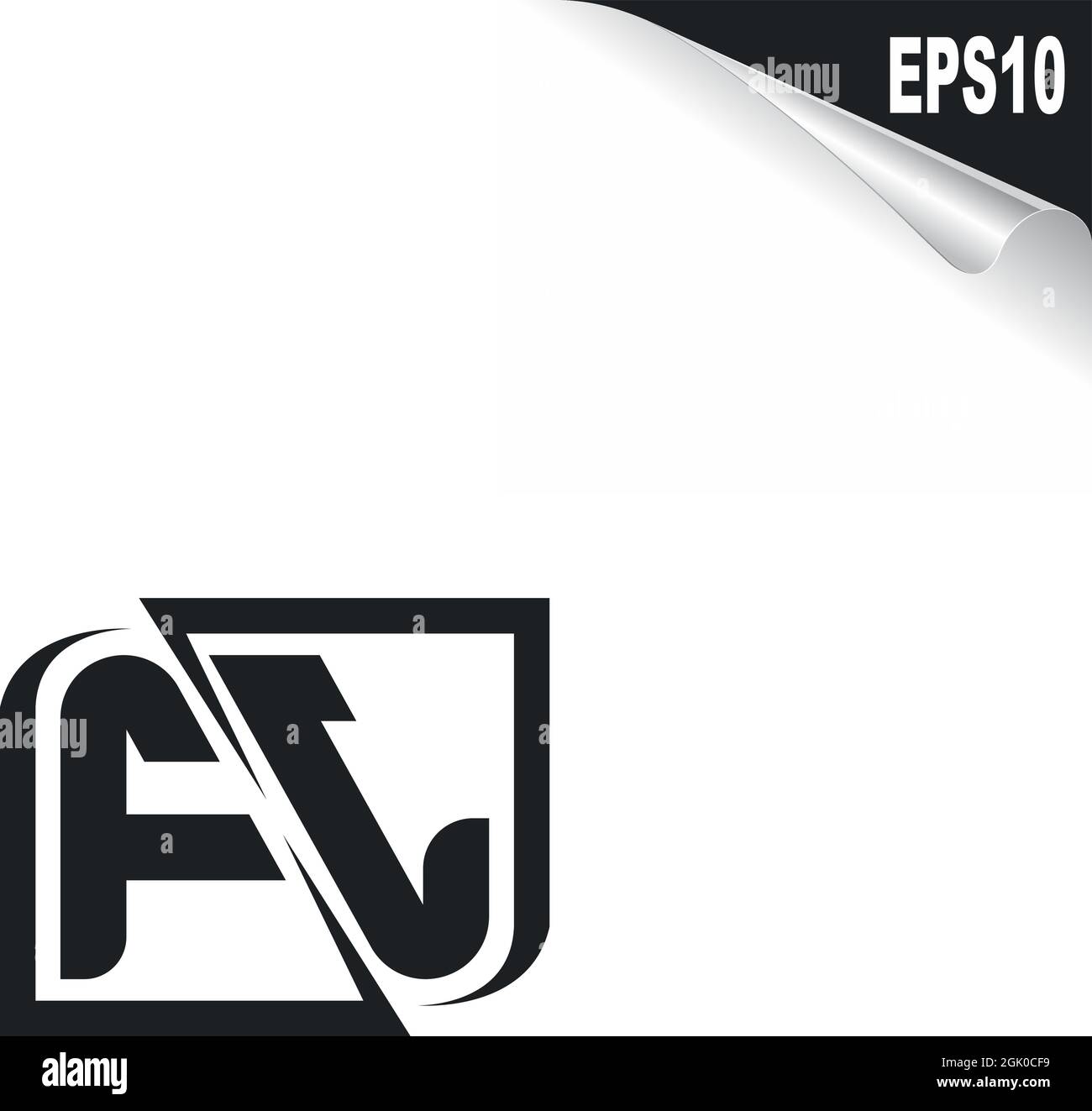 Initial FJ logo design with Shape style, Logo business branding Stock ...