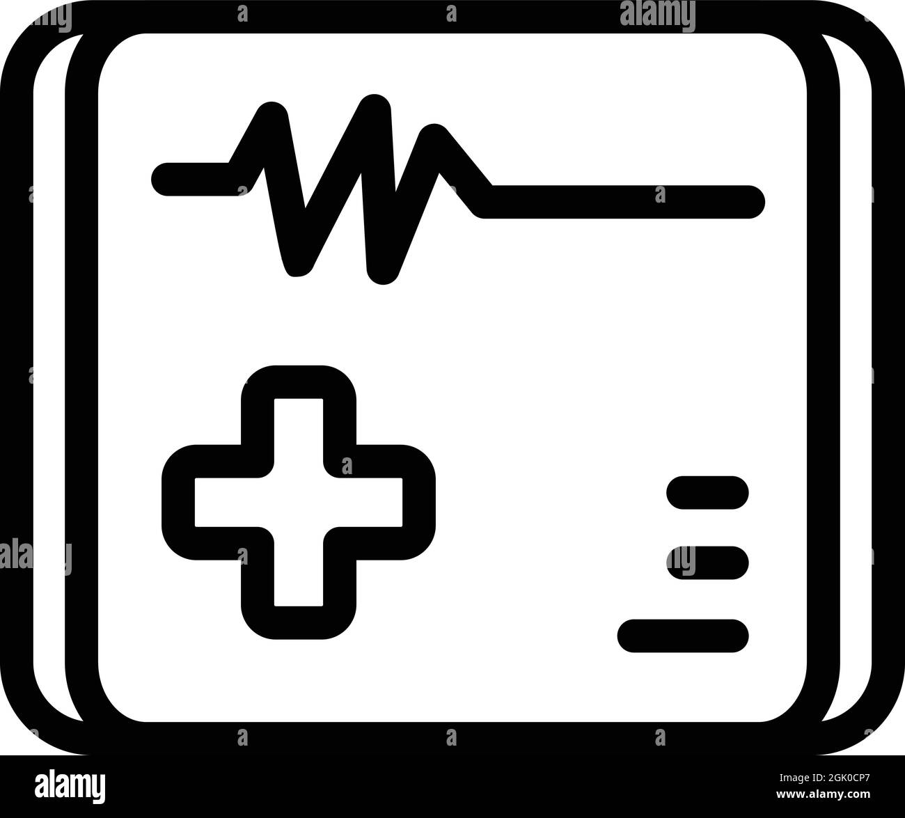 Medical cardiac aid icon outline vector. Heart pulse. Anatomy doctor ...
