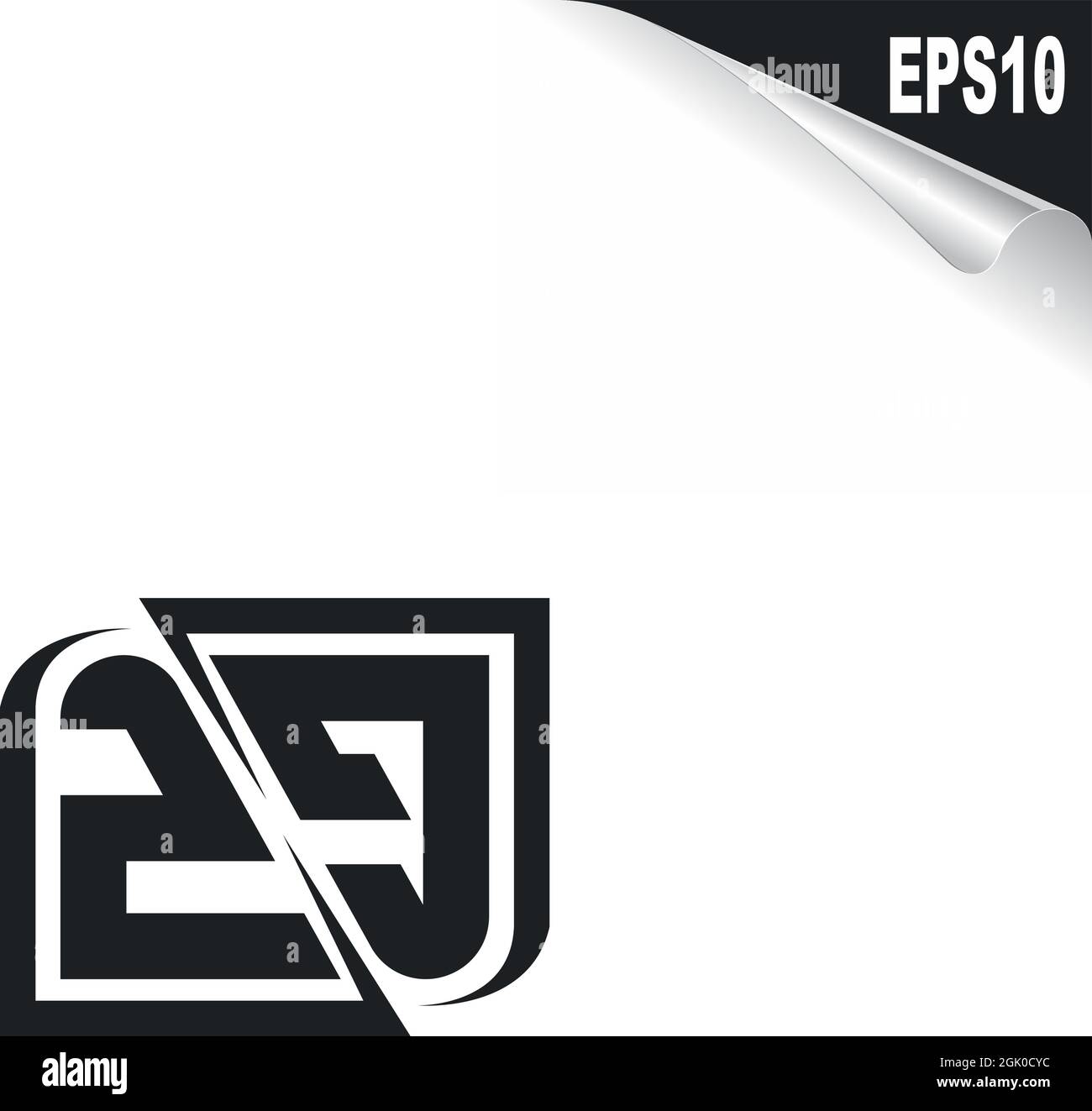 Initial ZG logo design with Shape style, Logo business branding Stock ...