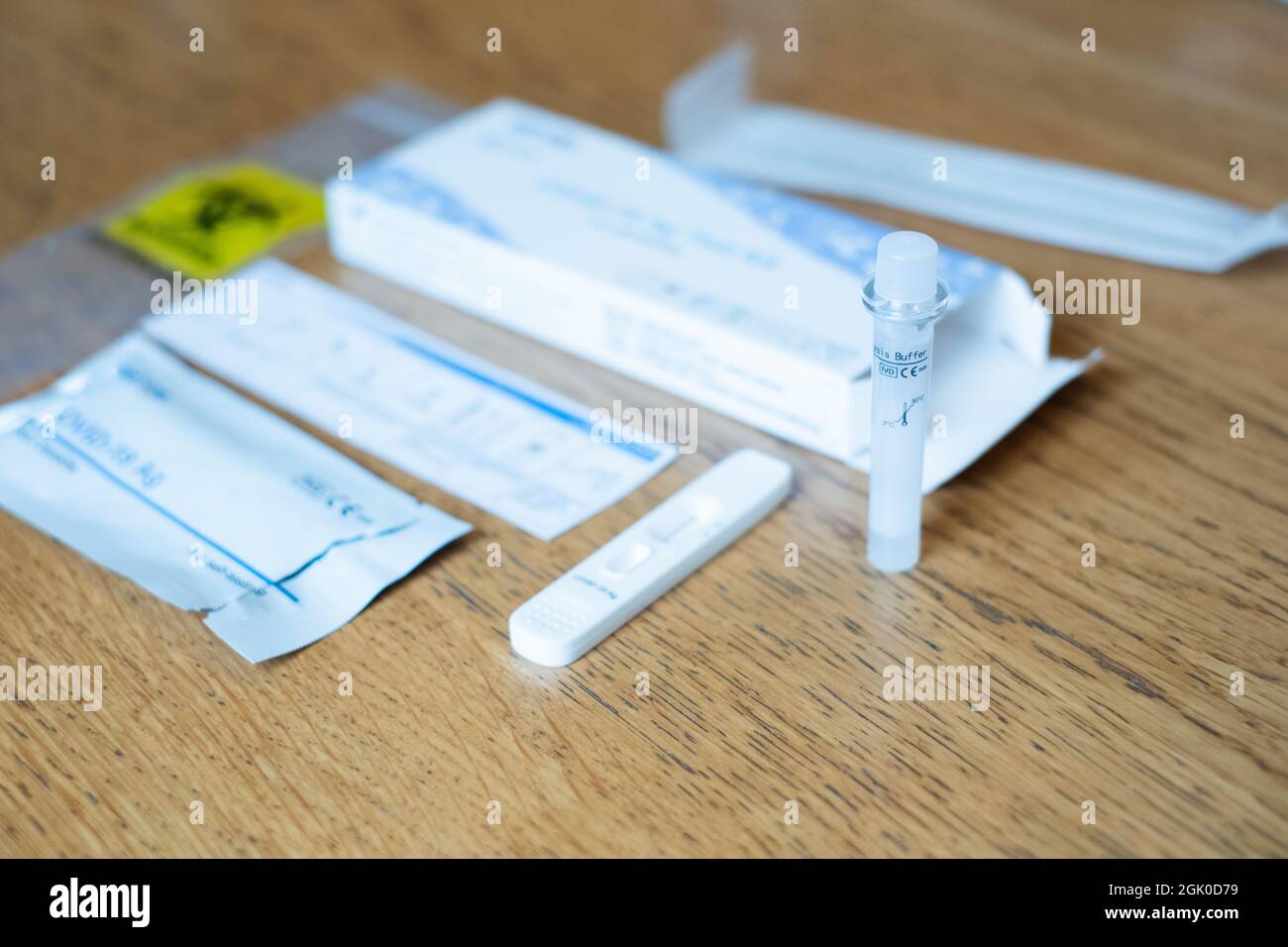 COVID-19 Ag Test kit for self-testing Stock Photo - Alamy
