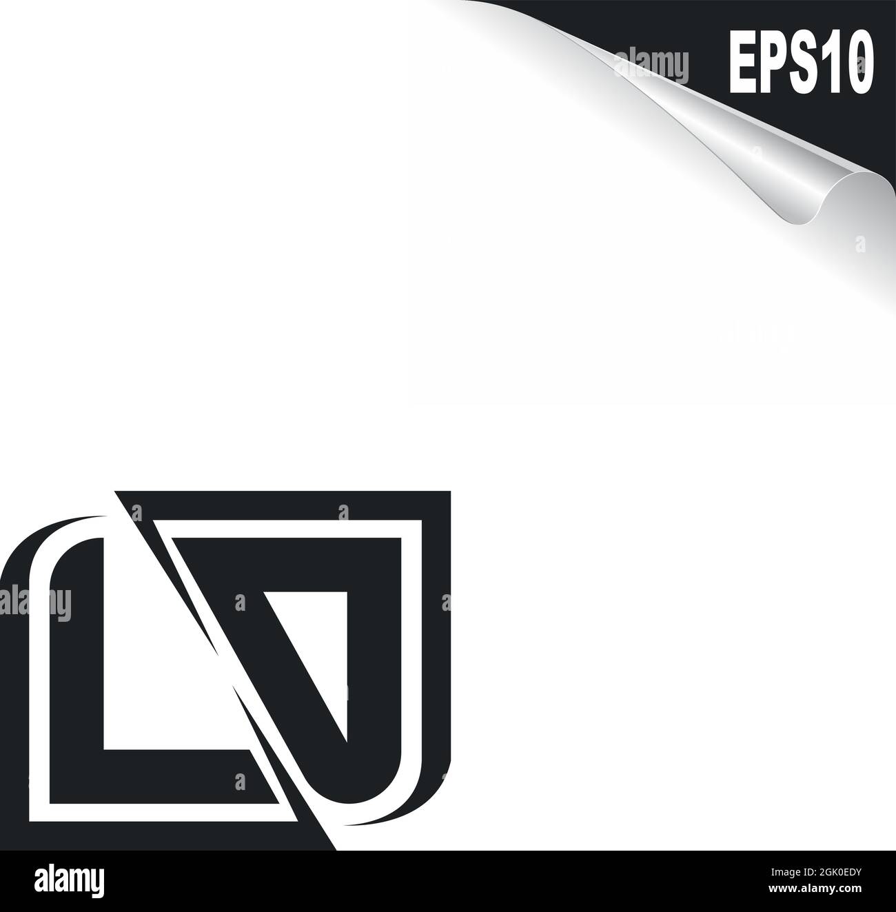 Initial LD logo design with Shape style, Logo business branding Stock ...