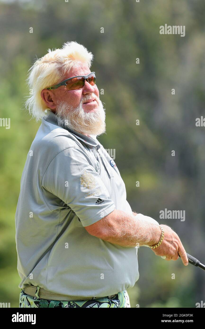 September 12, 2021: John Daly from Dardanelle Arkansas watches his the ...
