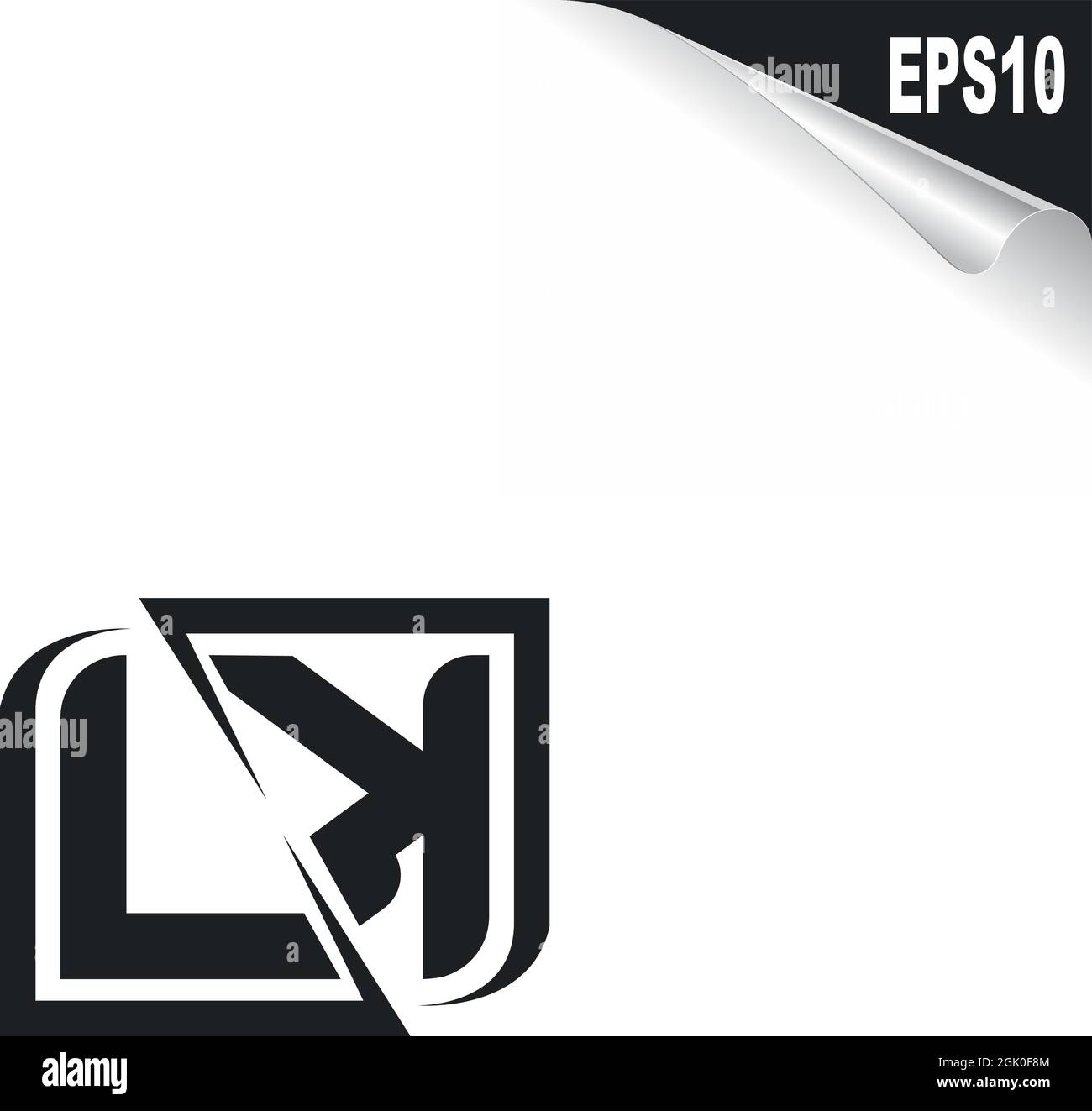 Initial LK logo design with Shape style, Logo business branding Stock ...