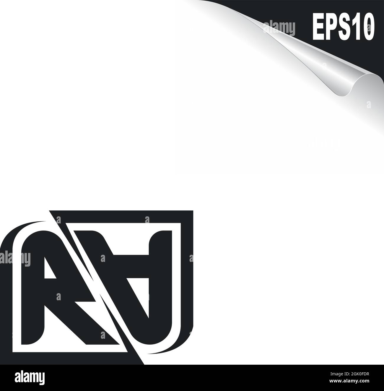 Initial RA logo design with Shape style, Logo business branding Stock ...