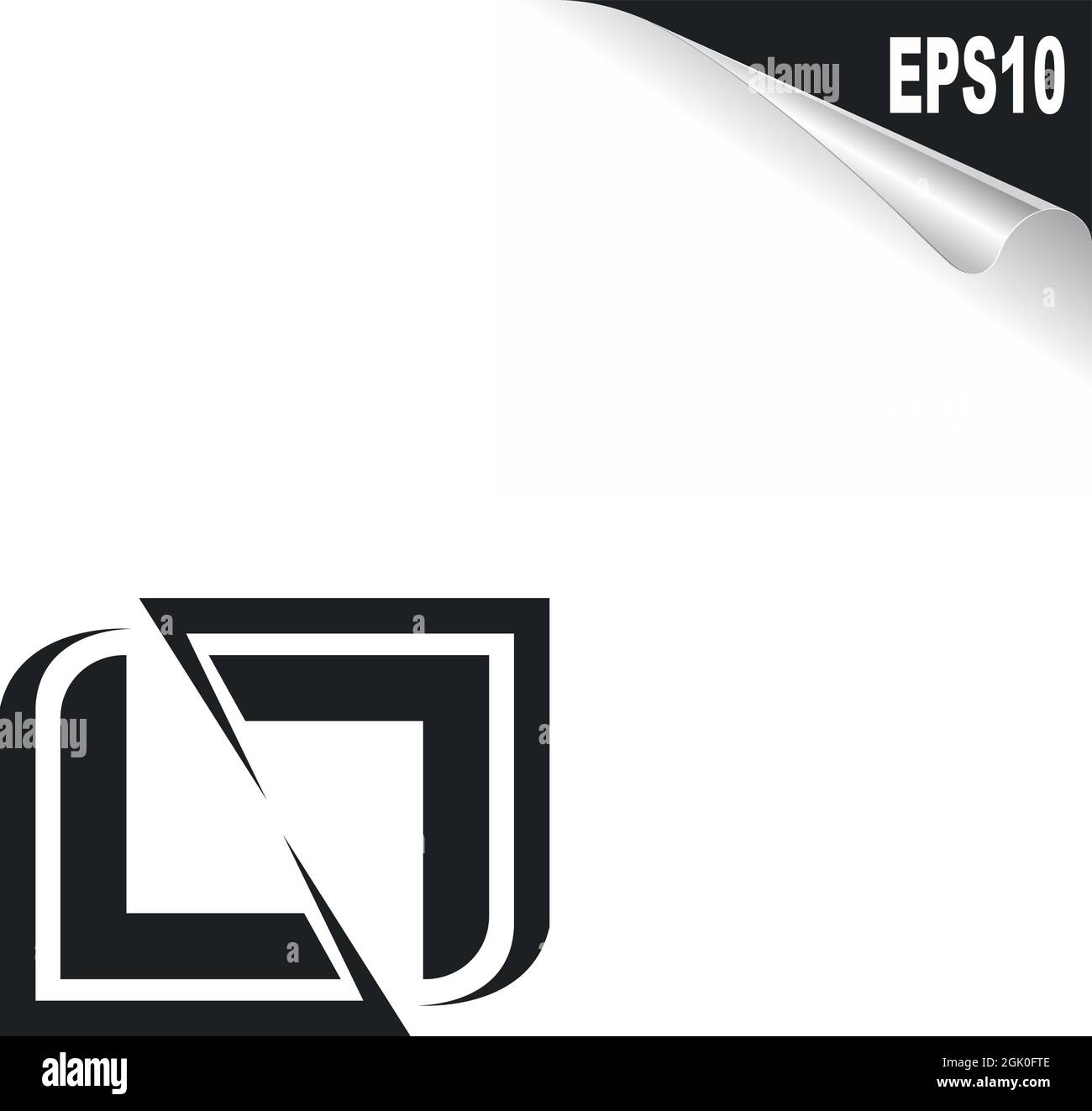 Initial LL logo design with Shape style, Logo business branding Stock ...