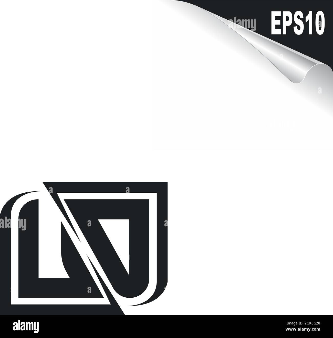 Initial UD logo design with Shape style, Logo business branding Stock ...