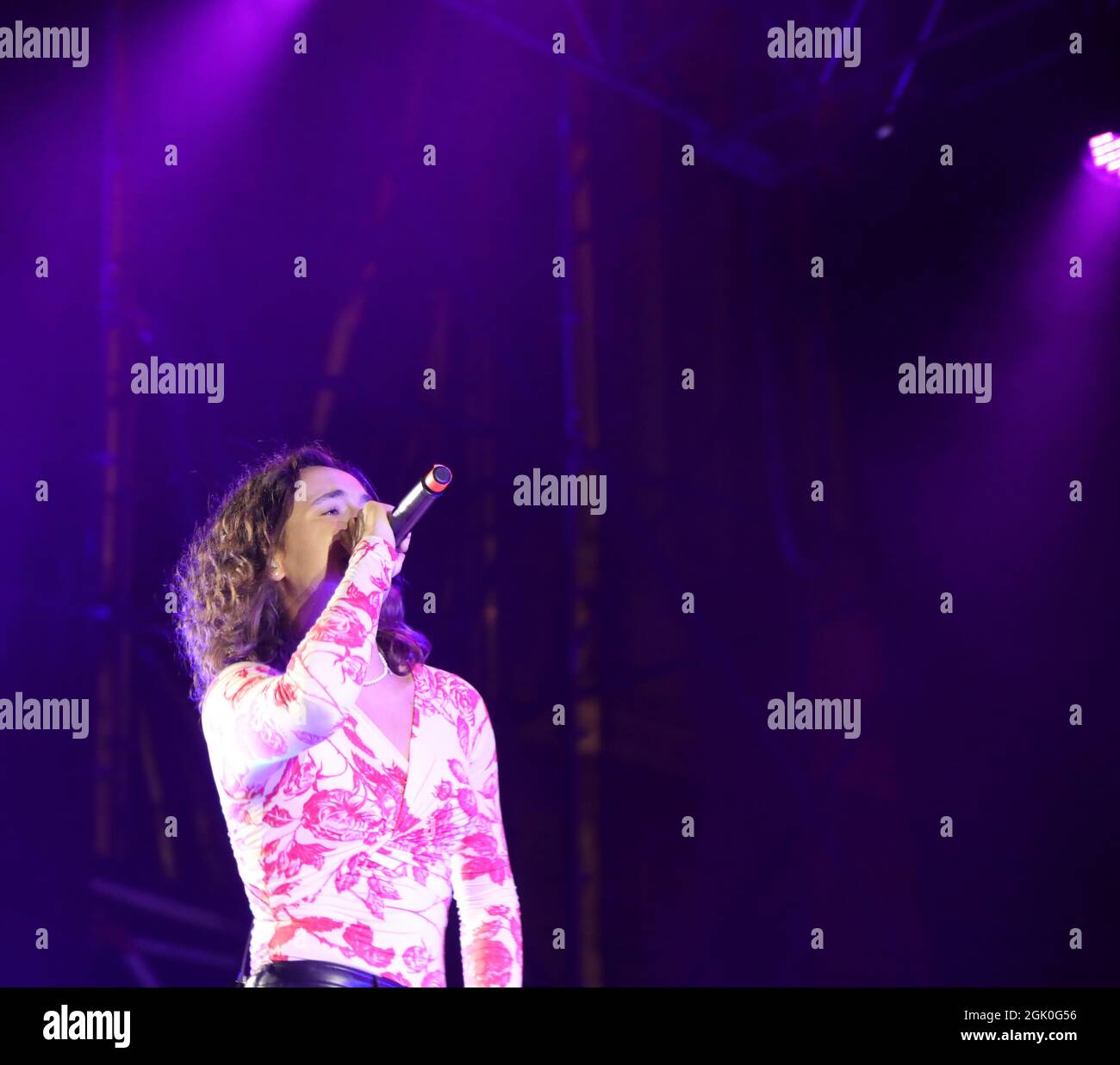 Vicenza, VI, Italy - September 7, 2021: MADAME a famous young italian ...