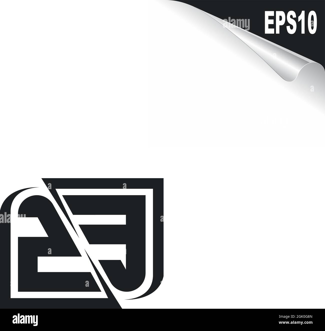 Initial ZE logo design with Shape style, Logo business branding Stock ...