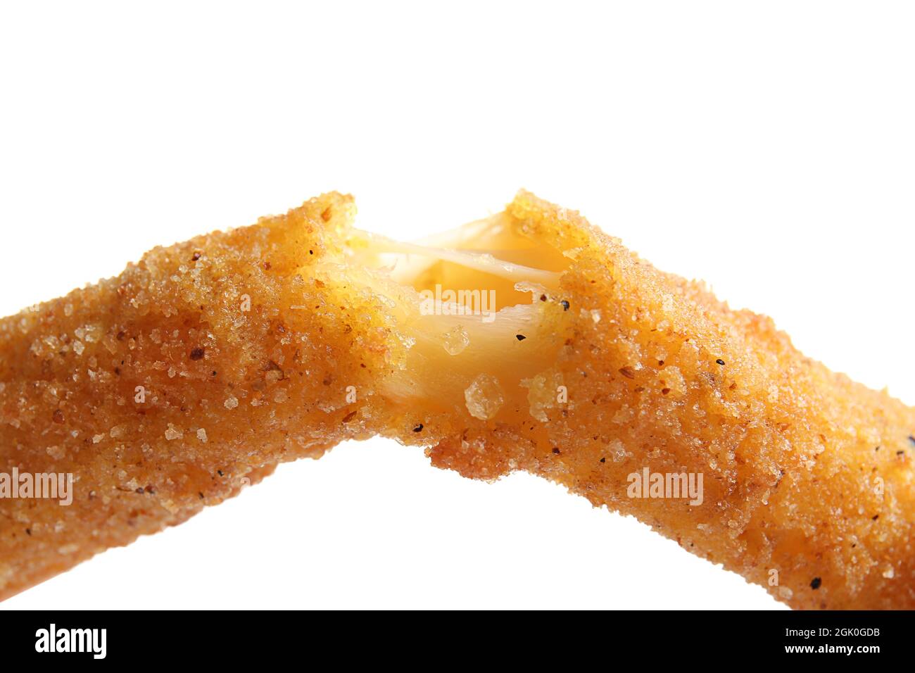 Fried cheese stick on white background Stock Photo - Alamy