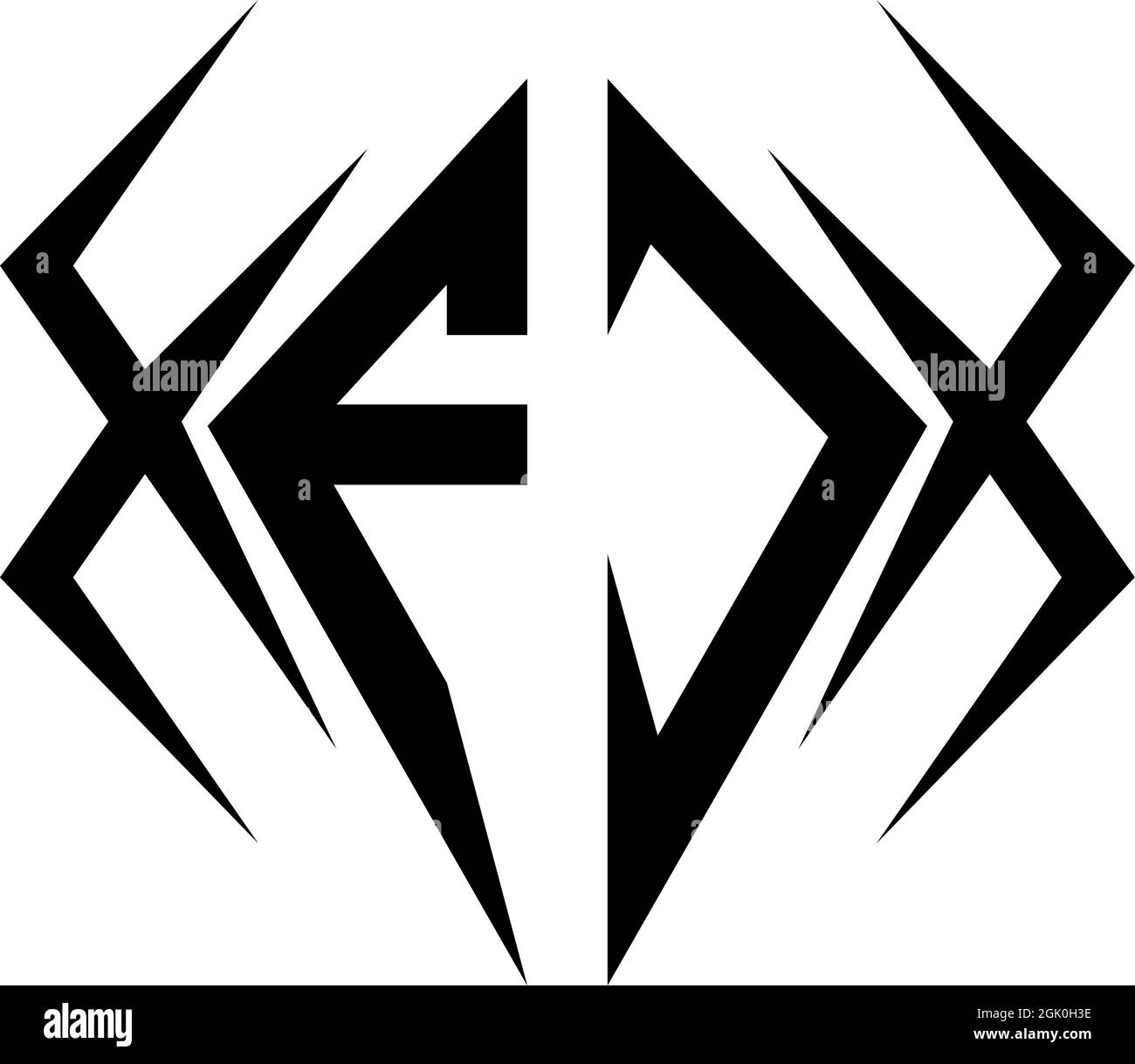 Initial FC logo design with Cool style, Logo business branding Stock ...