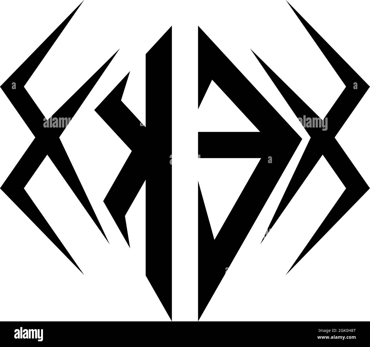 Initial KE logo design with Cool style, Logo business branding Stock ...