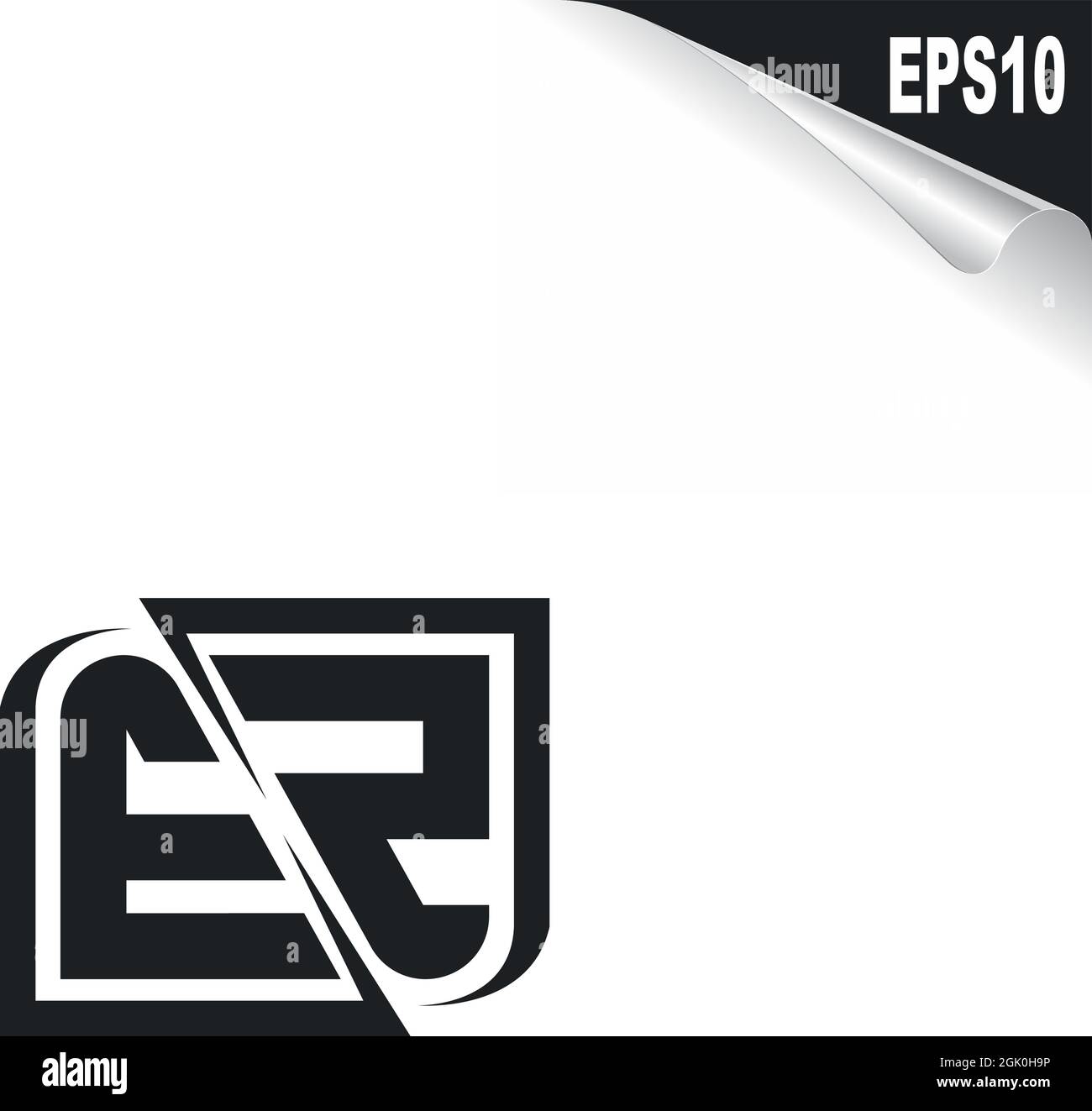 Initial EZ logo design with Shape style, Logo business branding Stock ...