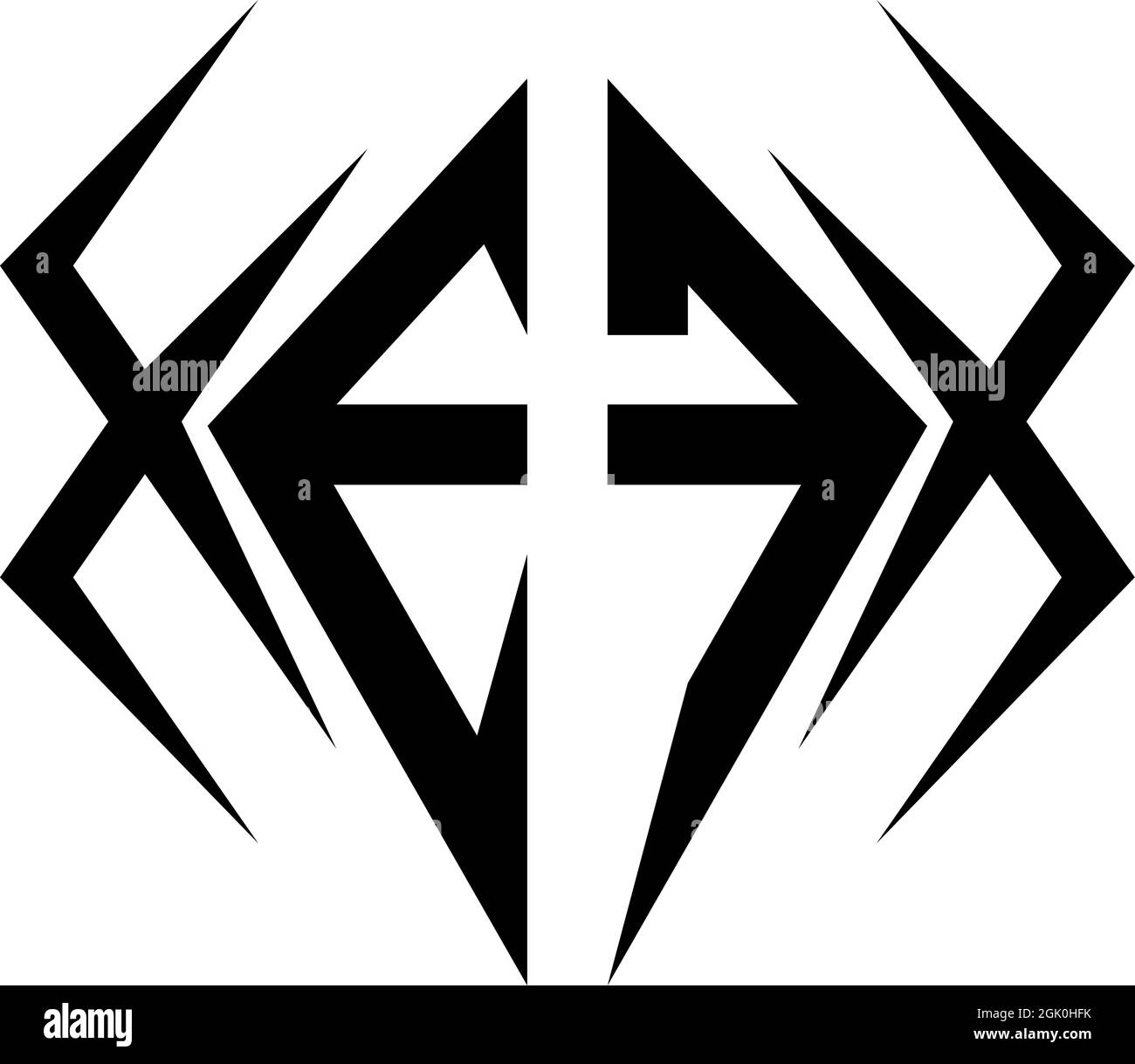 Initial EF logo design with Cool style, Logo business branding Stock ...