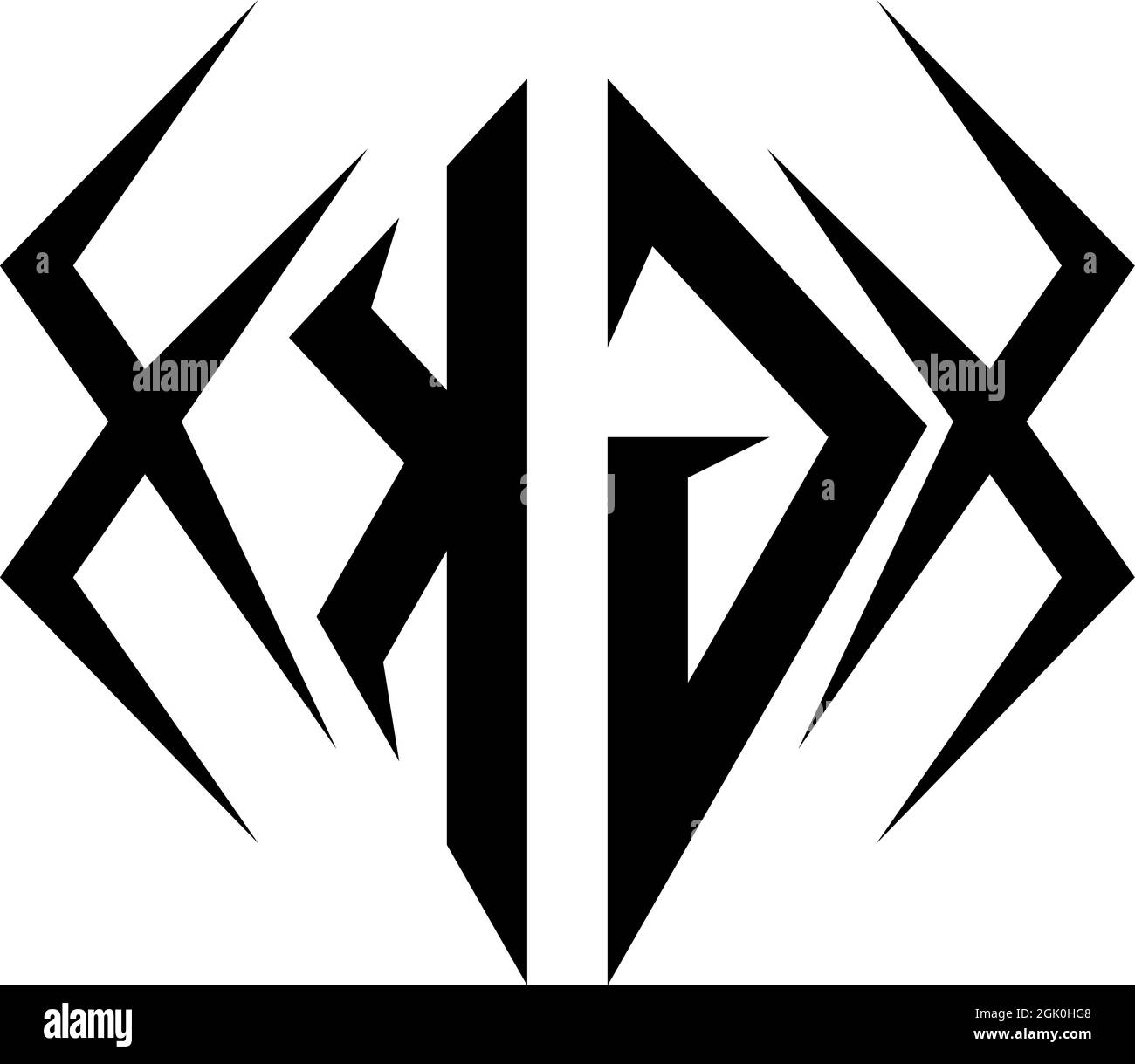 Initial KG logo design with Cool style, Logo business branding Stock ...