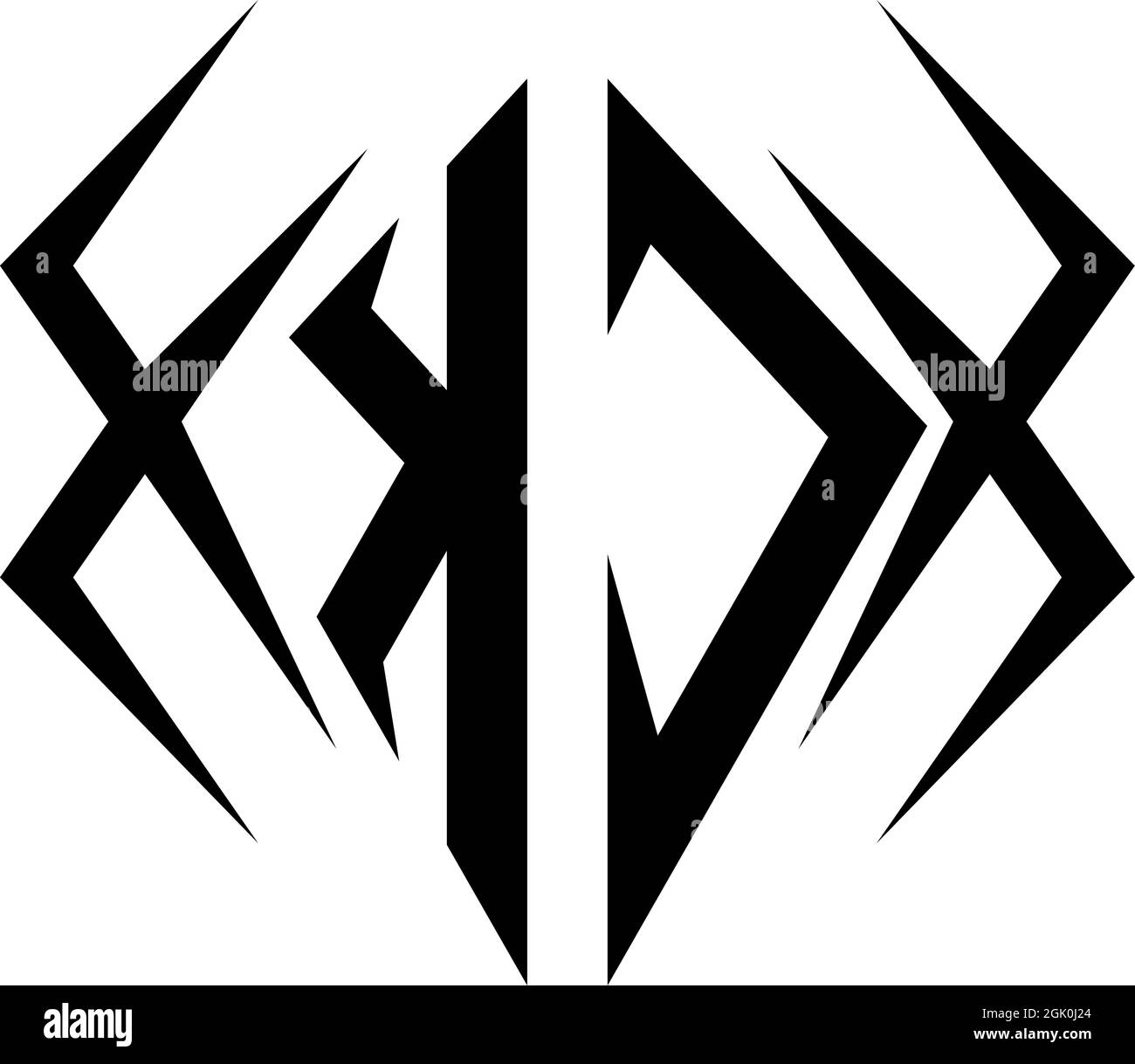 Initial KC logo design with Cool style, Logo business branding Stock ...