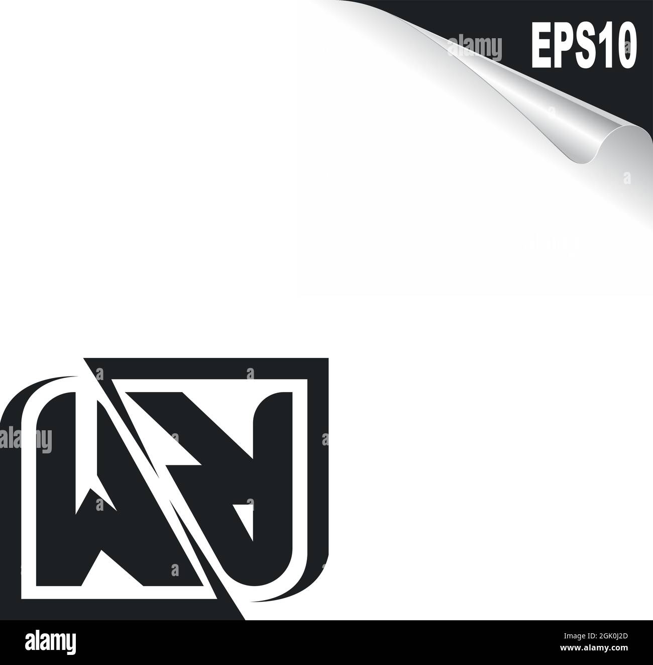 Initial WR logo design with Shape style, Logo business branding Stock ...