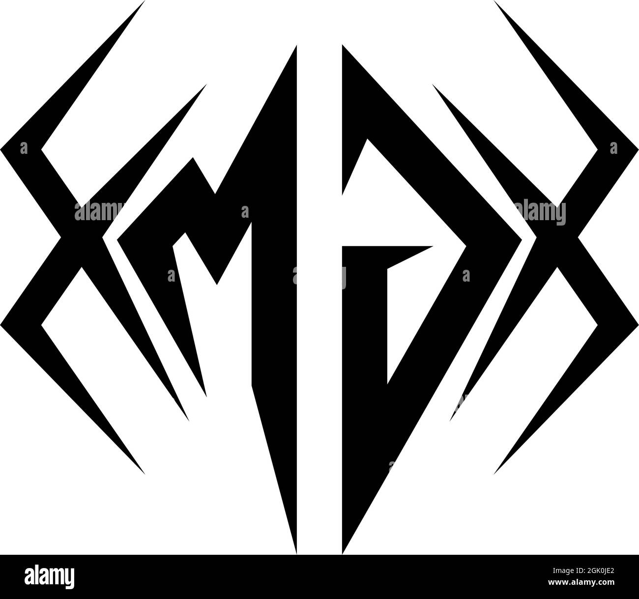 Initial MG logo design with Cool style, Logo business branding Stock ...