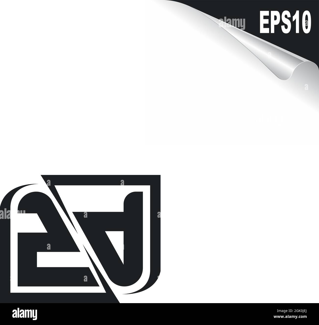 Initial ZP logo design with Shape style, Logo business branding Stock ...