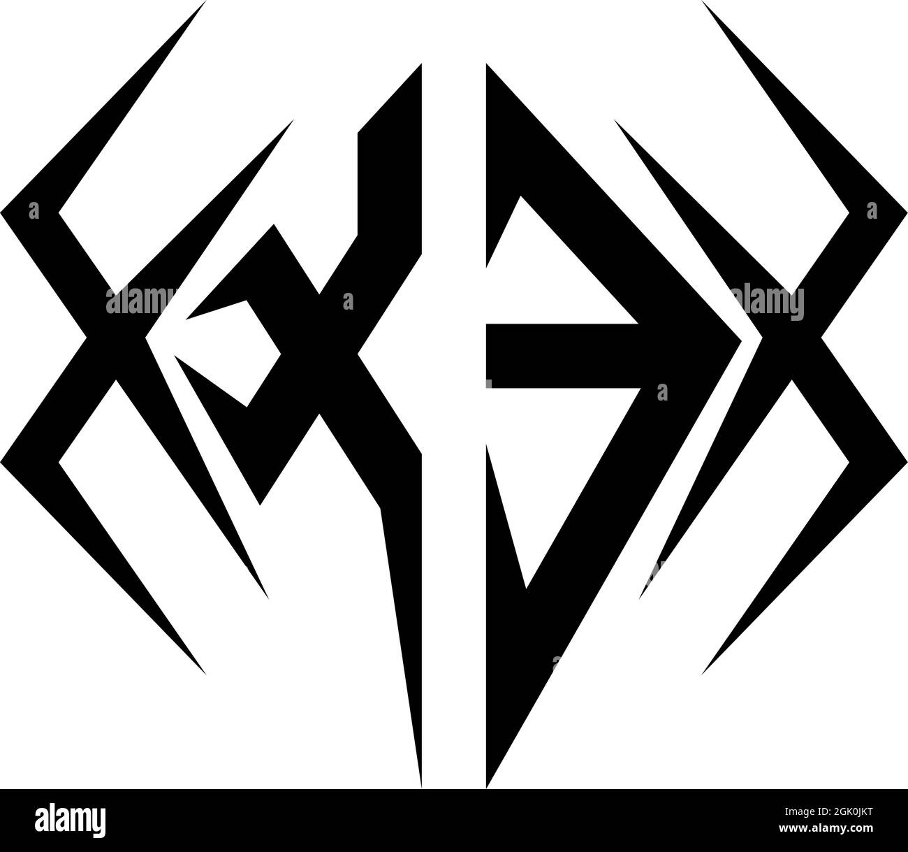 Initial XE logo design with Cool style, Logo business branding Stock ...