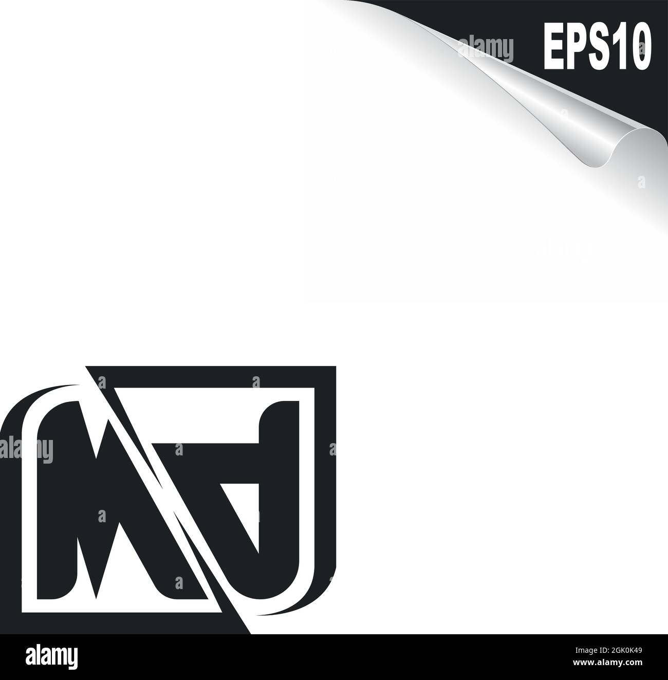 Initial MP logo design with Shape style, Logo business branding Stock ...