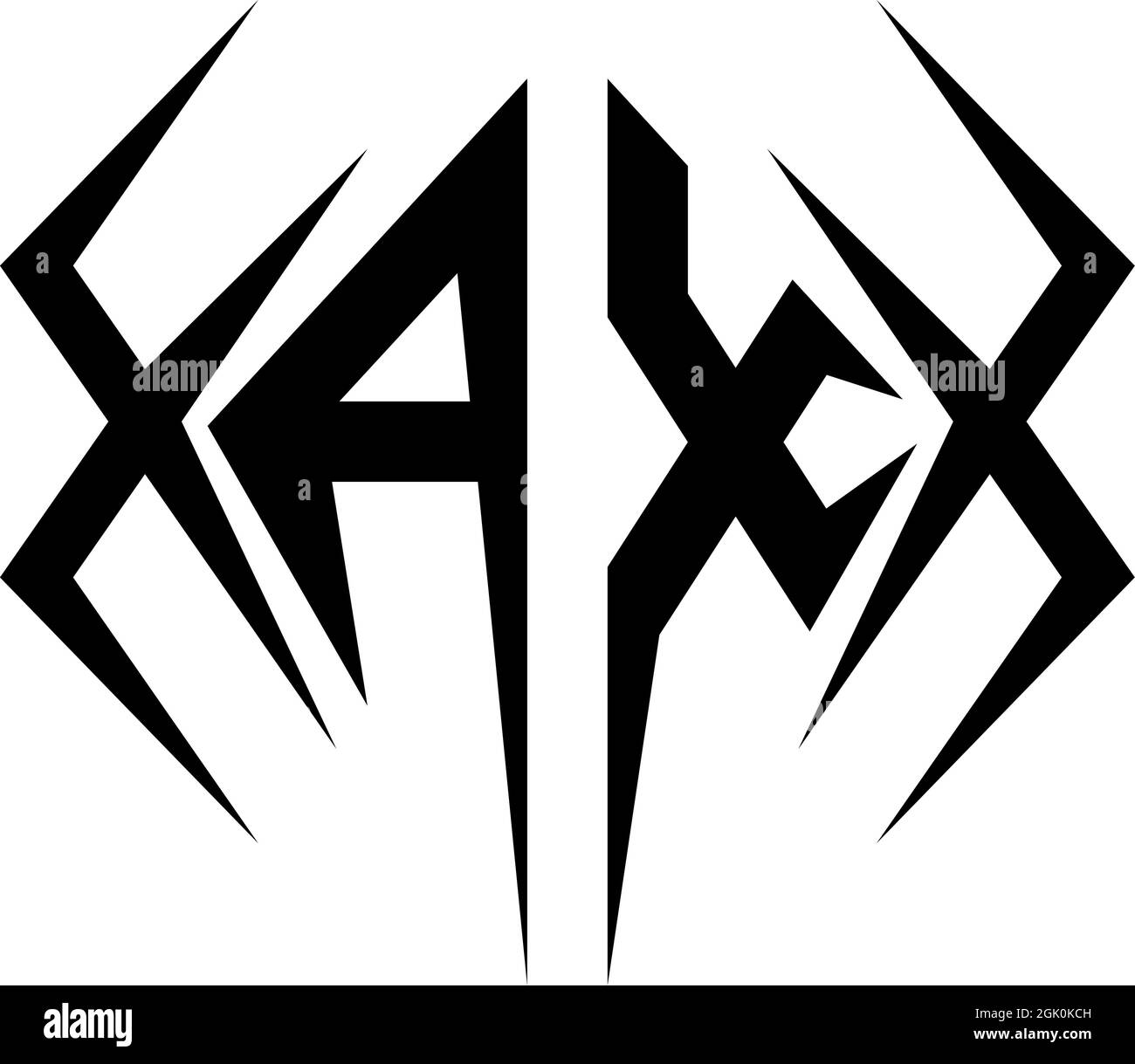 Ax logo design Black and White Stock Photos & Images - Alamy