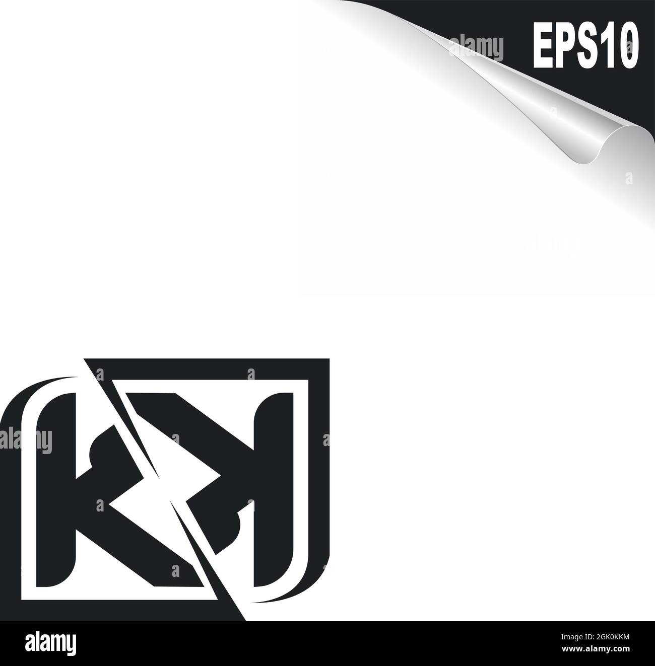 Initial KK logo design with Shape style, Logo business branding Stock ...