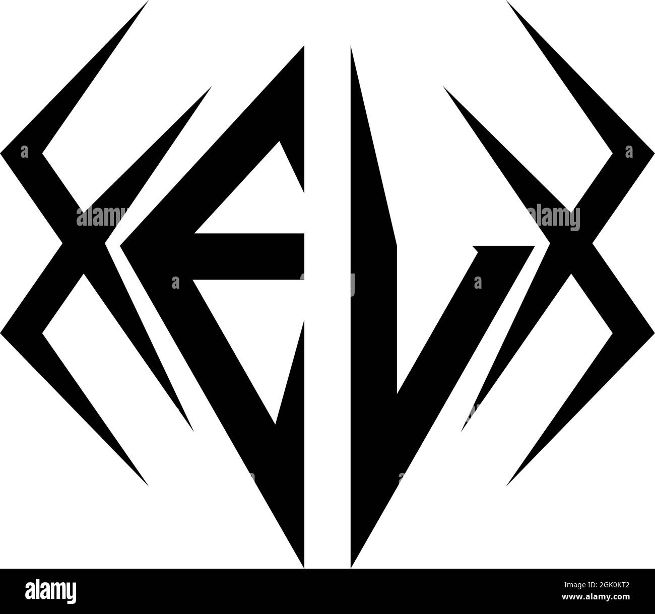 Initial EV logo design with Cool style, Logo business branding Stock ...