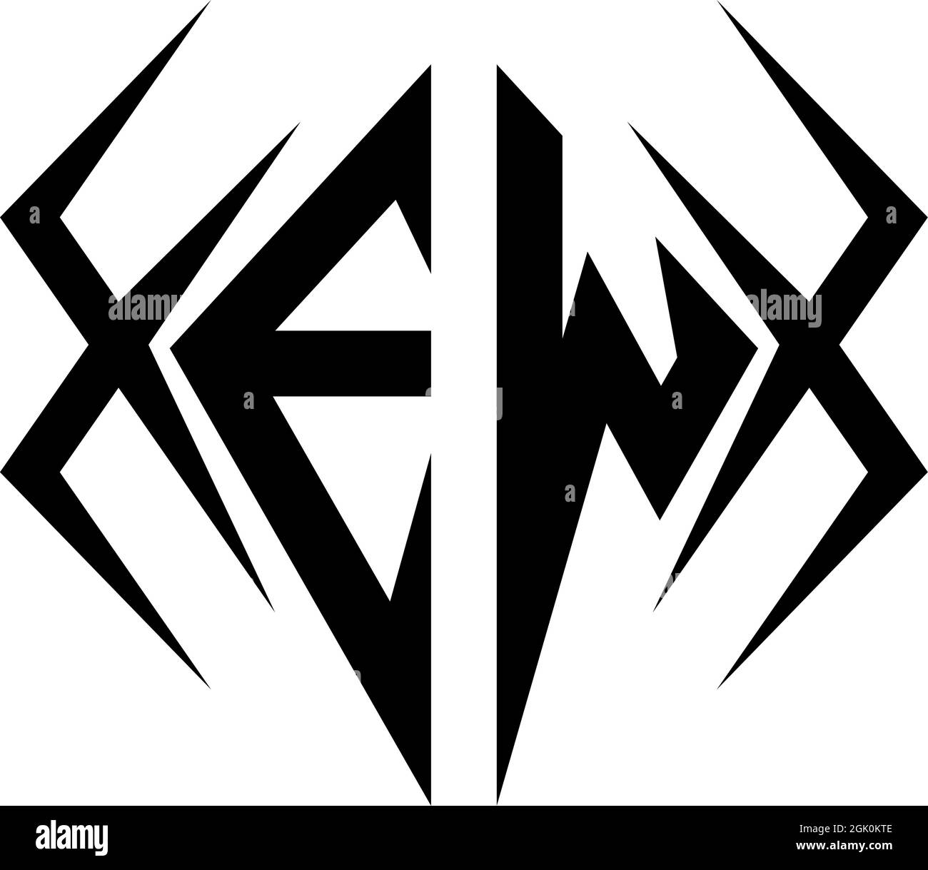 Initial EW logo design with Cool style, Logo business branding Stock ...