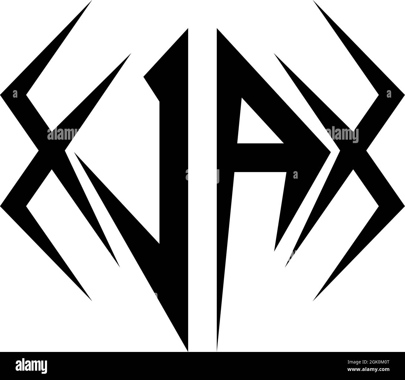 Initial JK logo design with Cool style, Logo business branding Stock ...