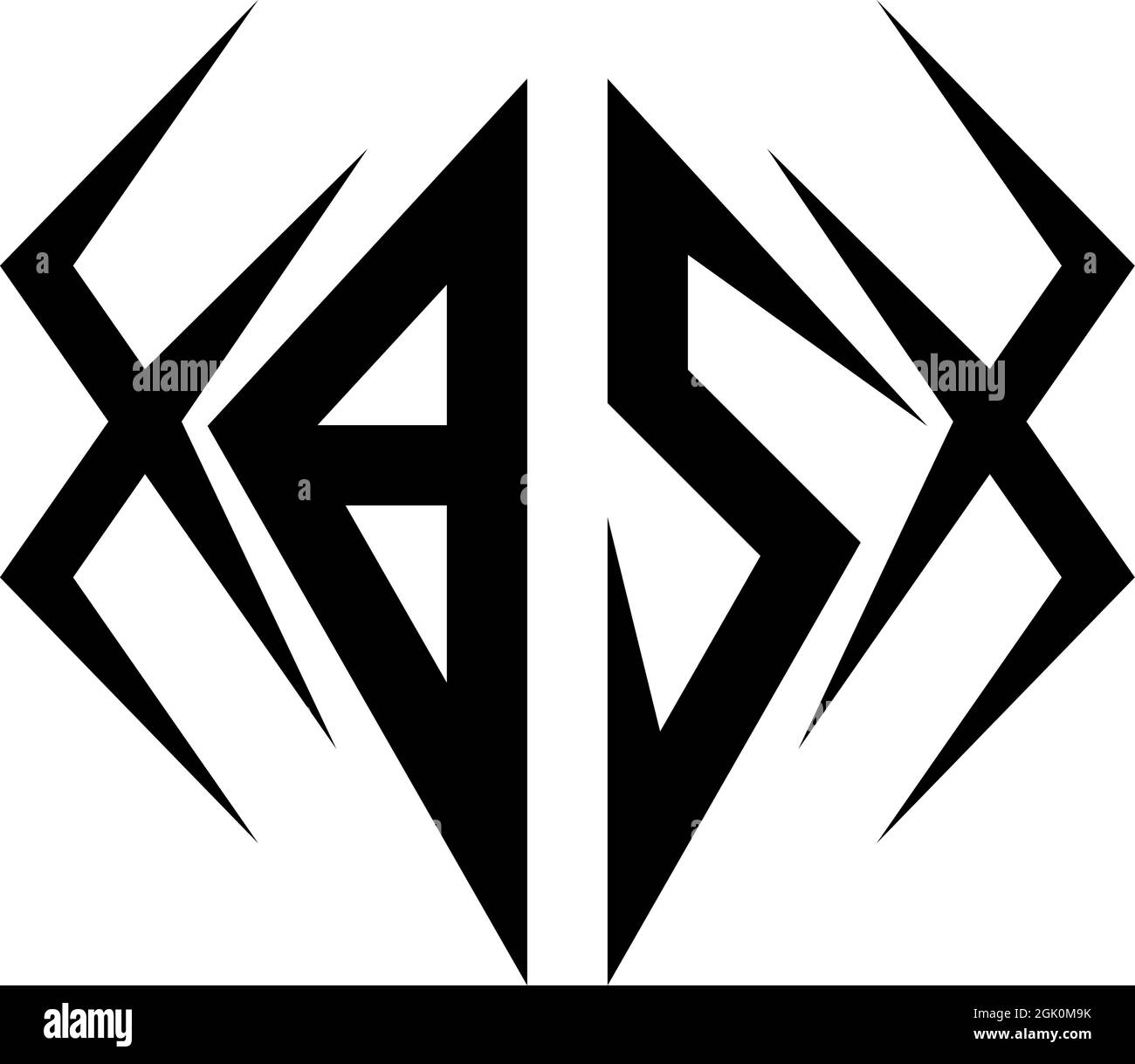 Initial BS logo design with Cool style, Logo business branding Stock ...