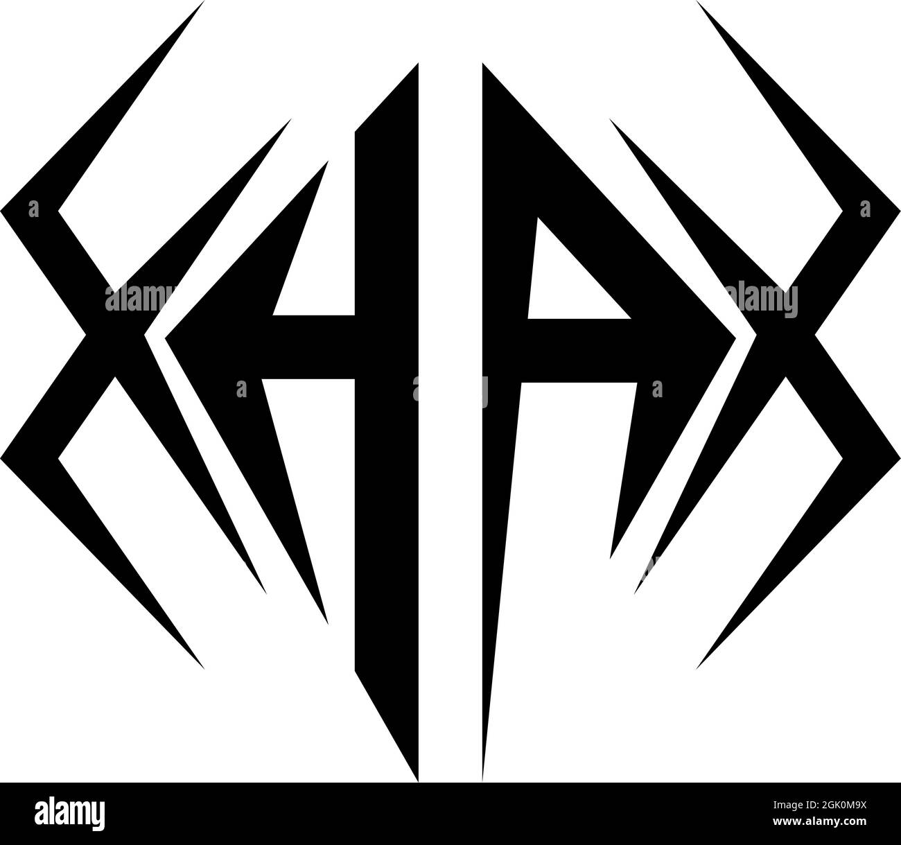 Initial HA logo design with Cool style, Logo business branding Stock ...