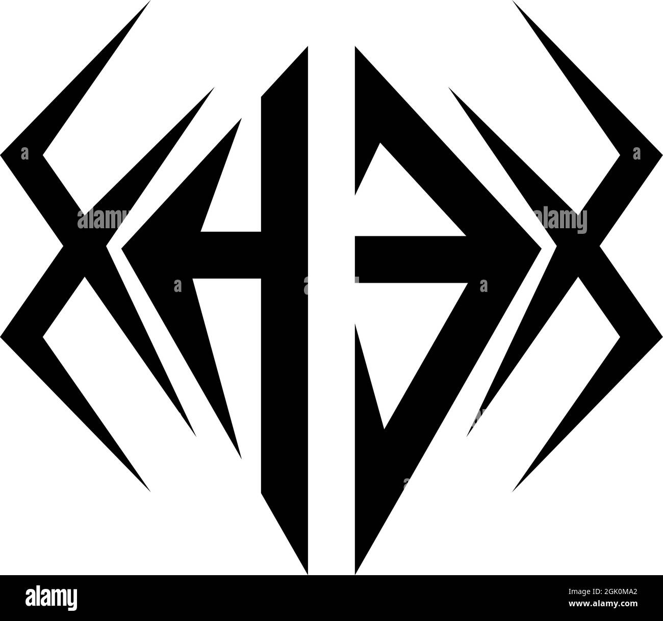 Initial HE logo design with Cool style, Logo business branding Stock ...