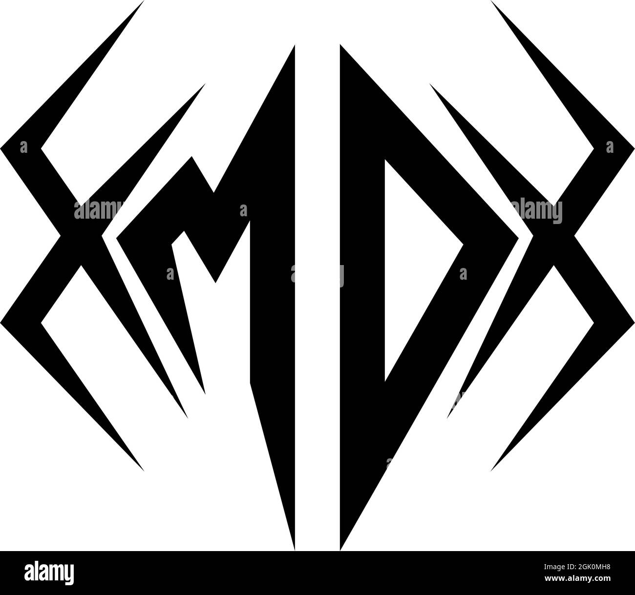 Initial MO logo design with Cool style, Logo business branding Stock ...