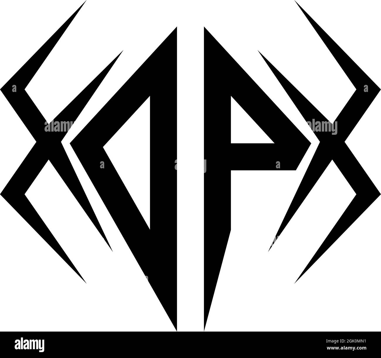 Initial letter op Black and White Stock Photos & Images - Alamy