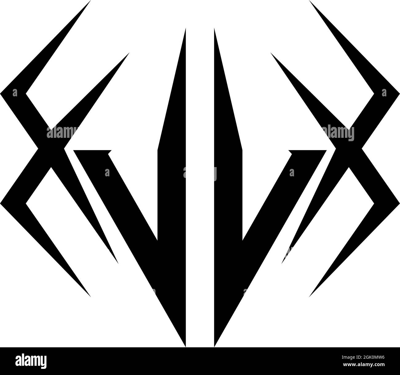 Initial VV logo design with Cool style, Logo business branding Stock ...