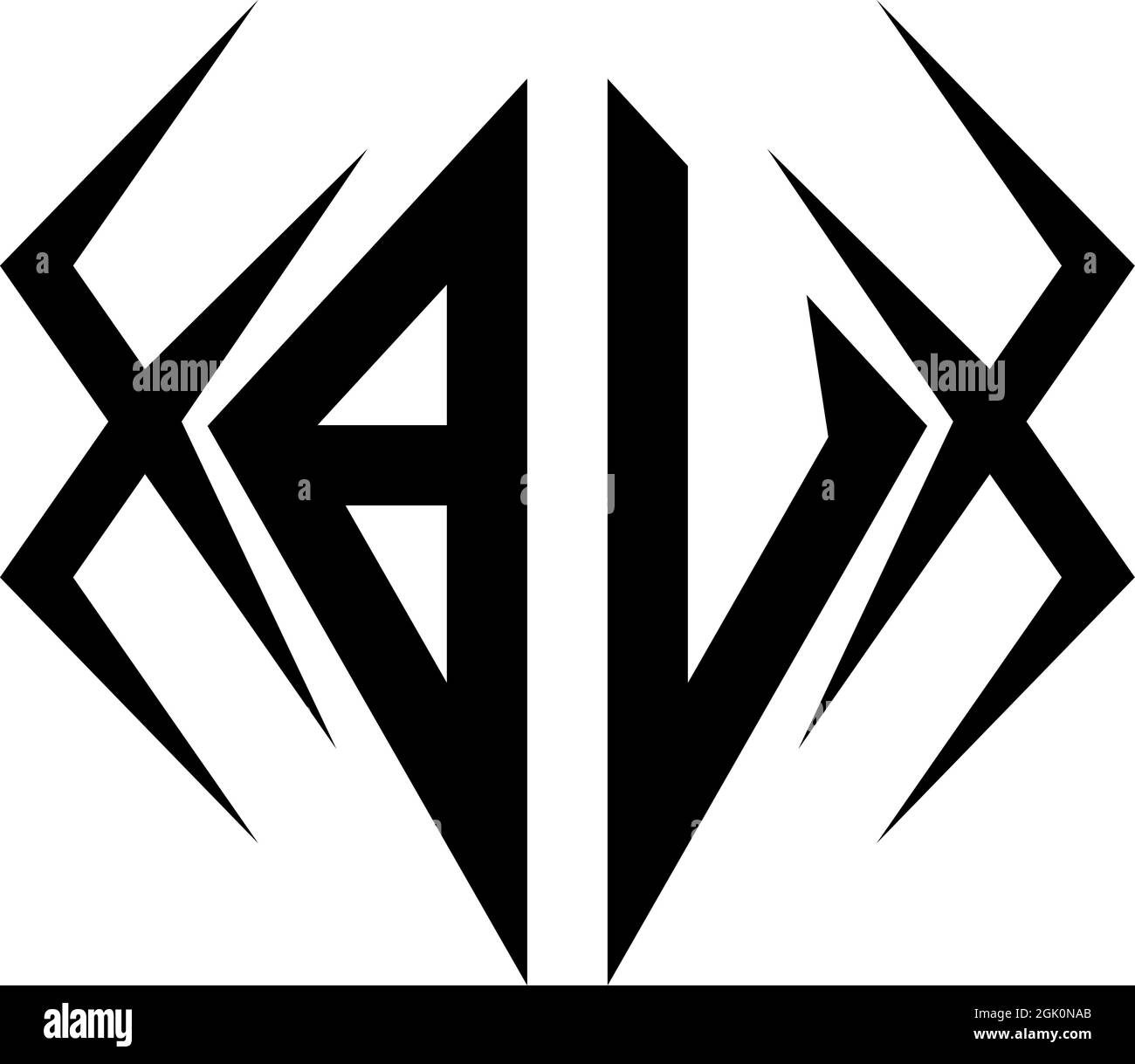 Initial BU logo design with Cool style, Logo business branding Stock ...