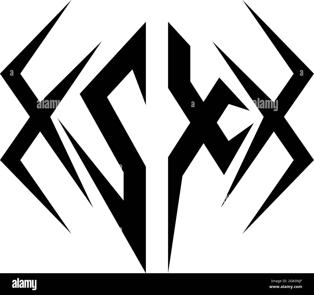 Initial SX logo design with Cool style, Logo business branding Stock ...