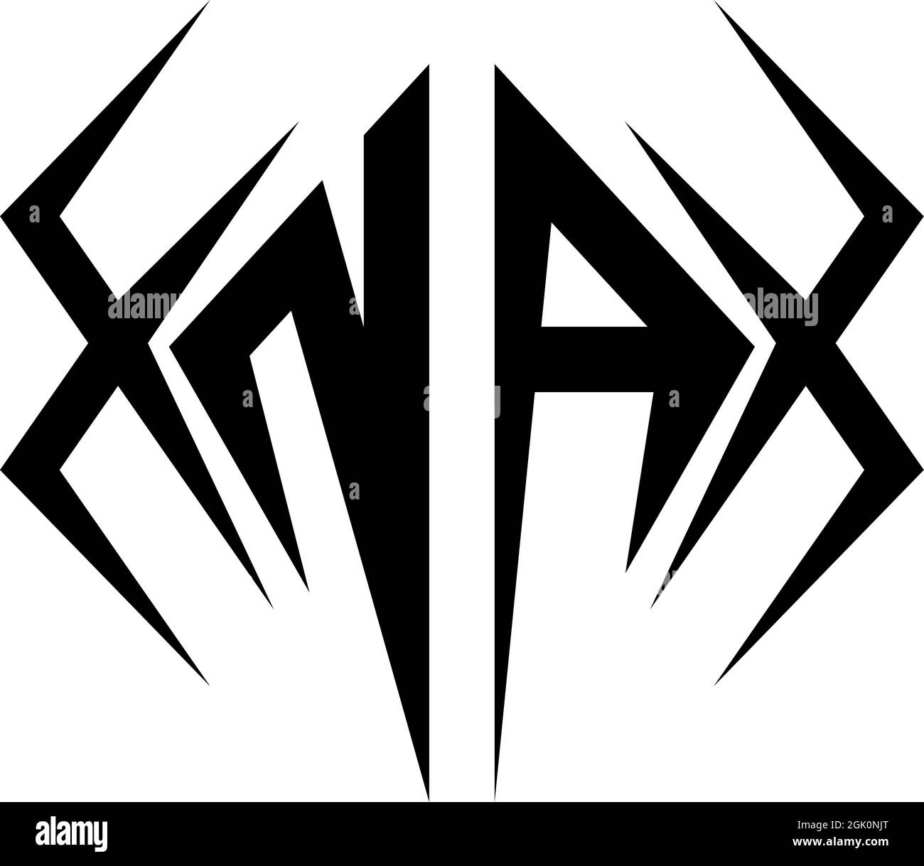 Initial NA logo design with Cool style, Logo business branding Stock ...