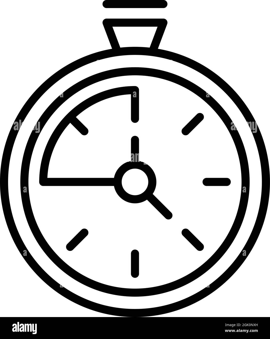 Stopwatch icon outline vector. Stop watch. Quick chronometer Stock ...