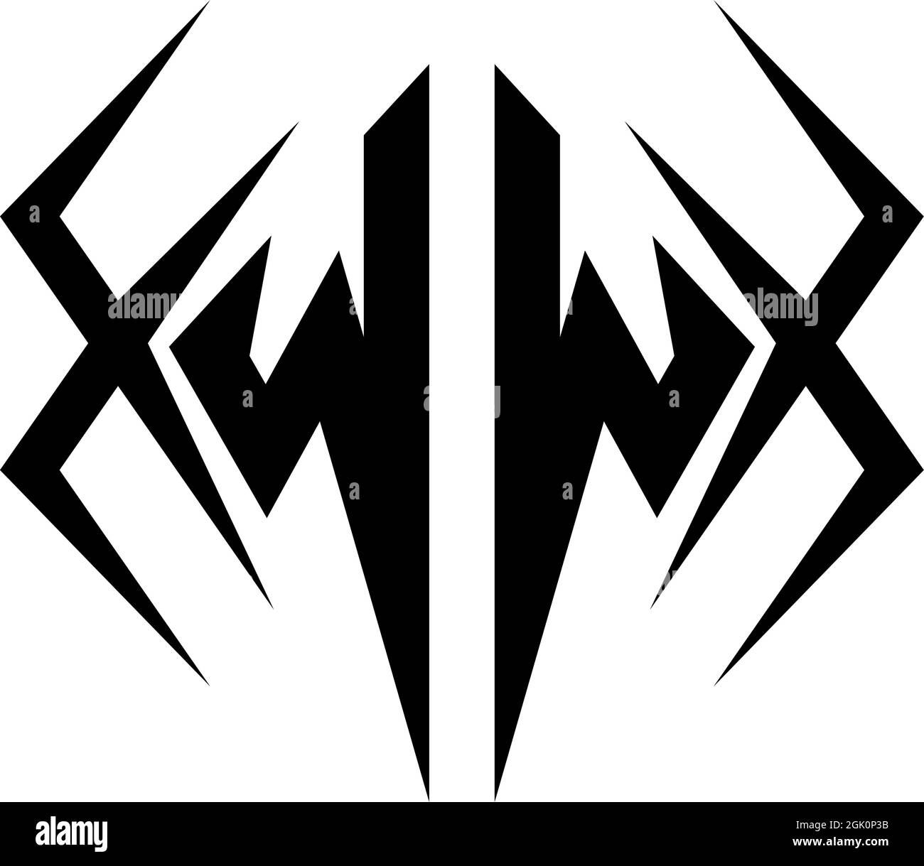 Initial WW logo design with Cool style, Logo business branding Stock ...